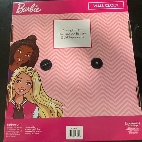 Barbie | Wall Decor | Barbie Wall Clock | Poshmark